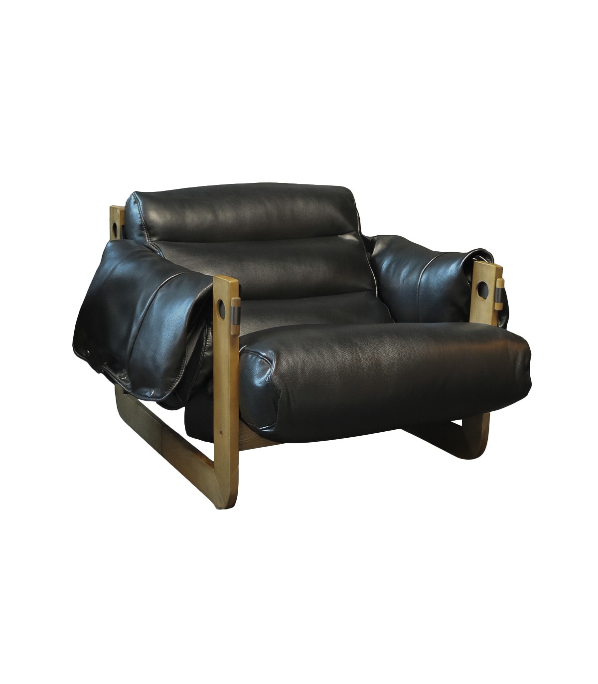 Sofá Margot – Ecocuero Negro