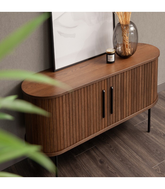 Buffet Oslo de Roble Americano Color Café Moro